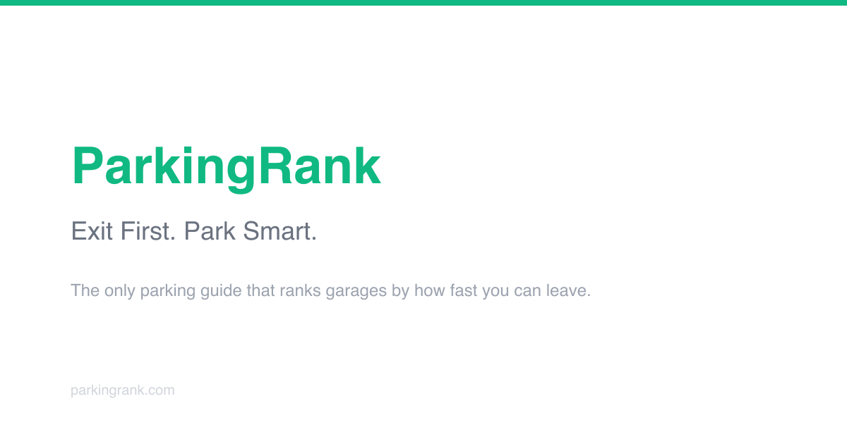 ParkingRank — Park smarter. Leave faster.